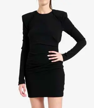ANIYE BY Long Sleeve Mini Dress With Open Back - Nero