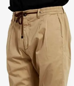 CRUNA Cotton Drawstring Trousers - Brown