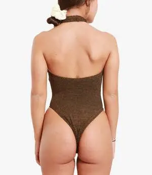 Bond Eye Halterneck Plunge One Piece