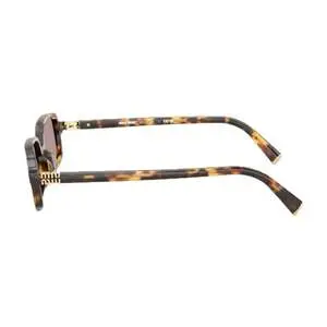 Miu Miu Acetate Rectangle Sunglasses - Brown