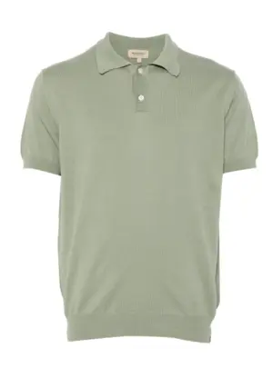 Woolrich Knitted Polo Shirt - Verde