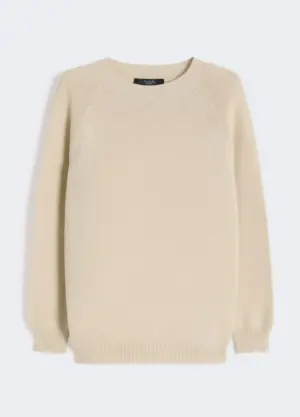 Max Mara Knit Crewneck Sweater - Ecru