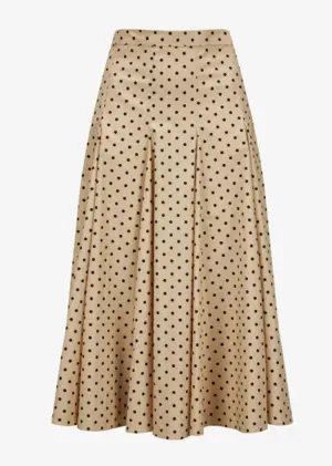 Max Mara Mstpanteon Polka Dot Midi Skirt