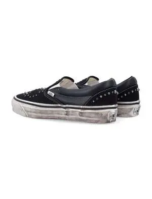 VANS Classic Slip-on Studded Canvas And Leather Casual Shoes