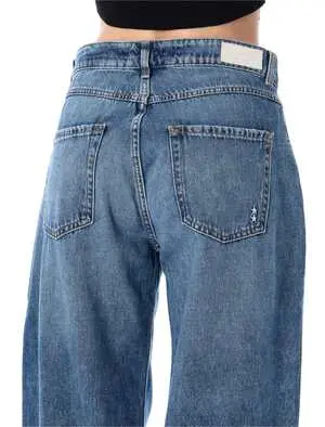 ICON DENIM LOS ANGELES Bea Wide Leg Jeans - Eclipse Dark Blue