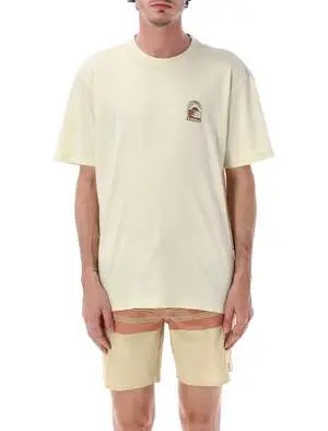 VISSLA Cotton Blend T-shirt With Cosmic Wash - Dune