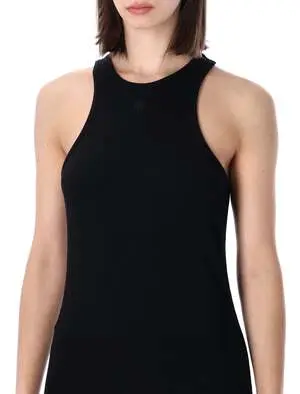 ANINE BING Ribbed Racerback Mini Dress - Black