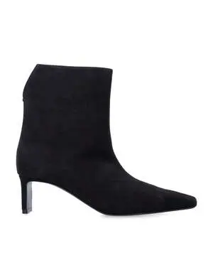 Khaite Ona Suede Ankle Boots - Black