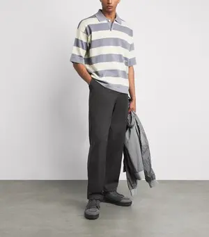 Stone Island Slub Cotton Cargo Trousers