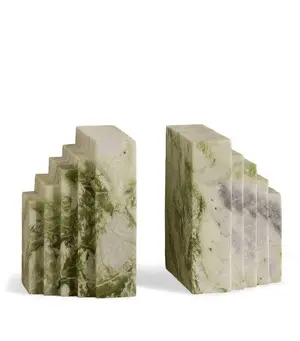 SOHO HOME Marble Lola Bookends - Green