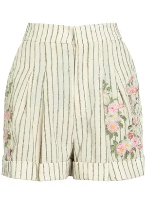 Agua Bendita Floral Shorts For Women