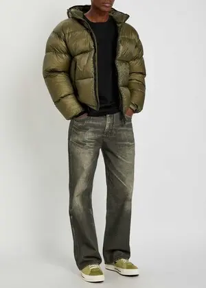 MKI MIYUKI ZOKU Padded Hooded Down Jacket - Olive