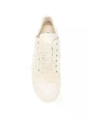 Rick Owens Distressed Lace-up Sneakers