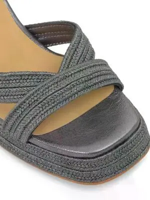 CastaÑer Vale Braided Platform Sandals