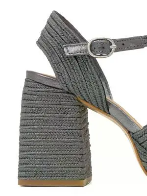 CastaÑer Vale Braided Platform Sandals