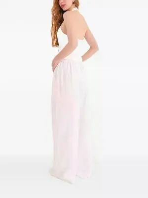 Cara Cara Linen Pleated Palazzo Pants