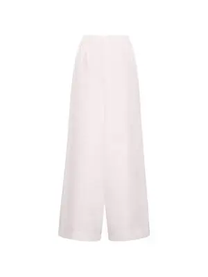 Cara Cara Linen Pleated Palazzo Pants