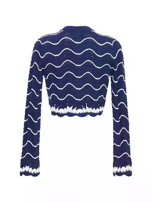Cara Cara Louise Wave-knit Cardigan
