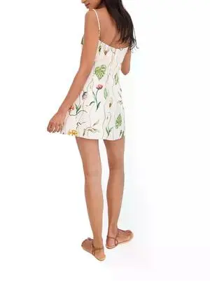 Cara Cara Cherry Floral-print Mini Dress