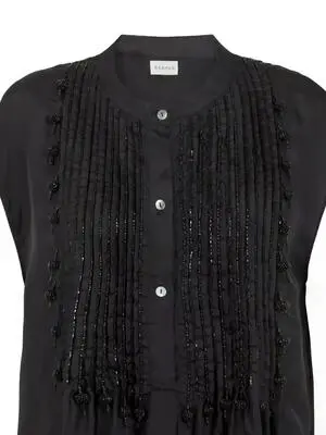PARAH Embellished Band Collar Shirt