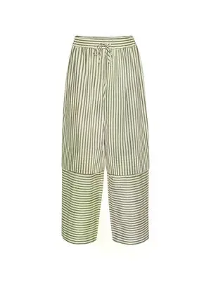 Henrik Vibskov Striped Trousers - Green