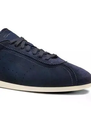 Santoni Yorker Perforated Suede Sneakers
