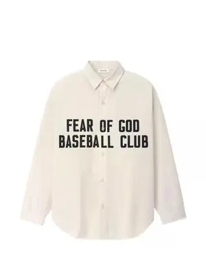 Fear Of God Garment Dyed Cotton Relaxed Shirt - Neutrals