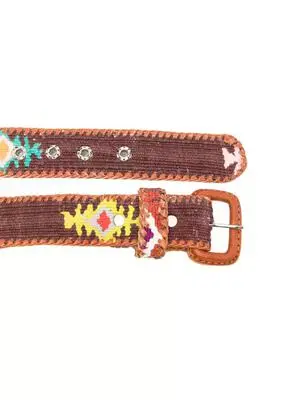 LATCH Embroidered Whipstitch-trim Belt