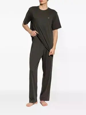 Emporio Armani Logo-embroidered Pajamas