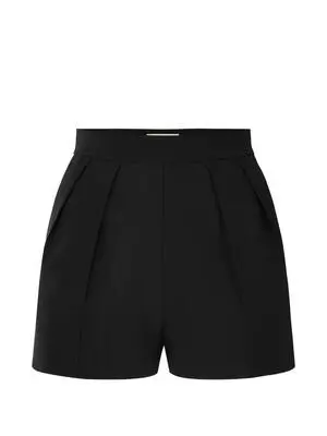 Elisabetta Franchi Darted Crêpe Shorts - Black