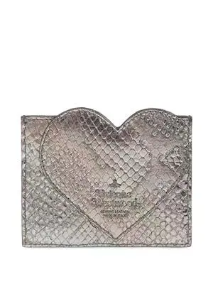 VIVIENNE WESTWOOD Snake-effect Heart-shaped Card Holder