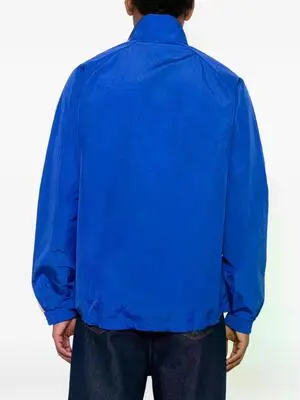 Adidas Logo Print Striped Jacket
