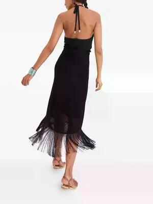 Cara Cara Hawthorne Fringe-trim Midi Dress
