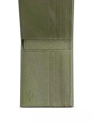 Valentino Garavani Vlogo Signature Grainy Calfskin Wallet - Green