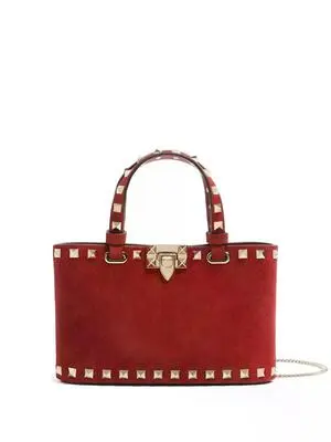 Valentino Garavani Rockstud Mini Shopping Bag - Red
