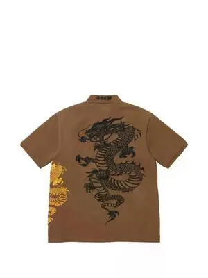 Supreme X The Great China Wall Dragon Embroidered Shirt