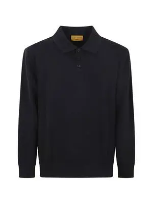 Guest In Residence Allday Long-sleeved Polo Sweater