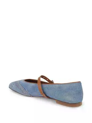 Ermanno Scervino Brogue Detail Ballet Flats