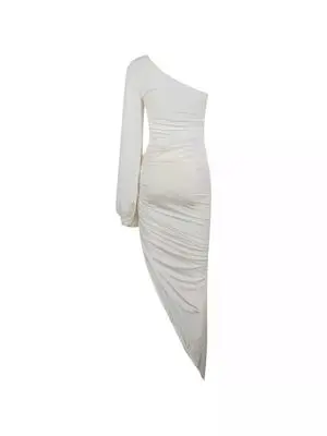 Amen One-shoulder Ruched Maxi Dress