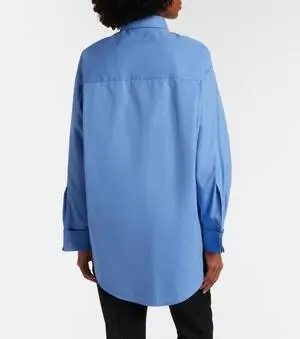 Balenciaga Asymmetric Cotton Poplin Shirt