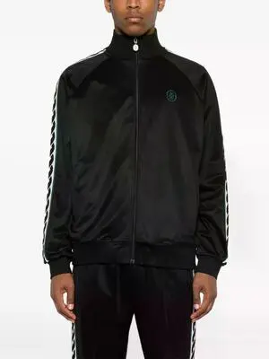 Drole De Monsieur Logo Patch High Neck Zip-up Jacket