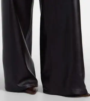 Nour Hammour Coda Leather Wide-leg Pants