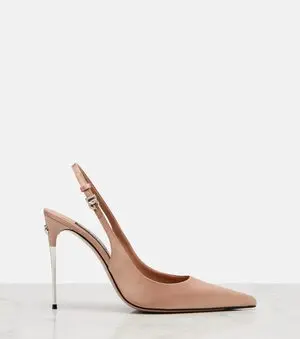 Dolce & Gabbana Dg Satin Slingback Pumps
