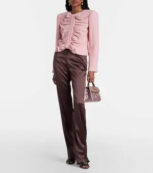 Valentino Garavani Vsling Mini Sequined Top-handle Bag - Pink