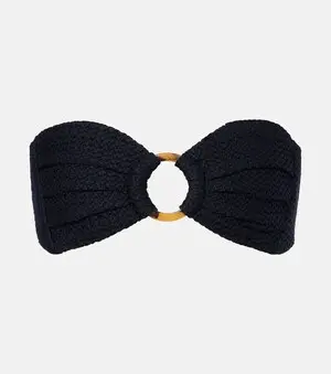 MONTCE Tori Bandeau Bikini Top - Black