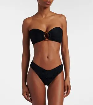 MONTCE Tori Bandeau Bikini Top - Black