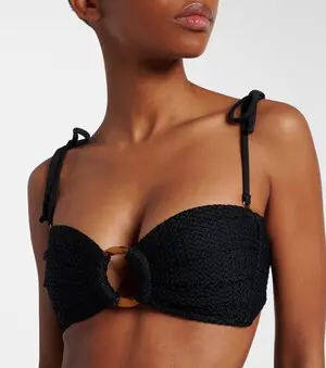 MONTCE Tori Bandeau Bikini Top - Black