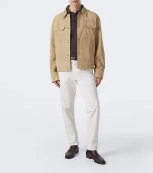 Canali Virgin Wool Polo Sweater - Brown