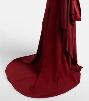Alex Perry Draped Silk Corset Gown
