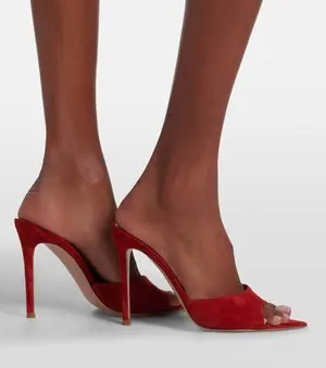 GIANVITO ROSSI Elle Suede Mules
